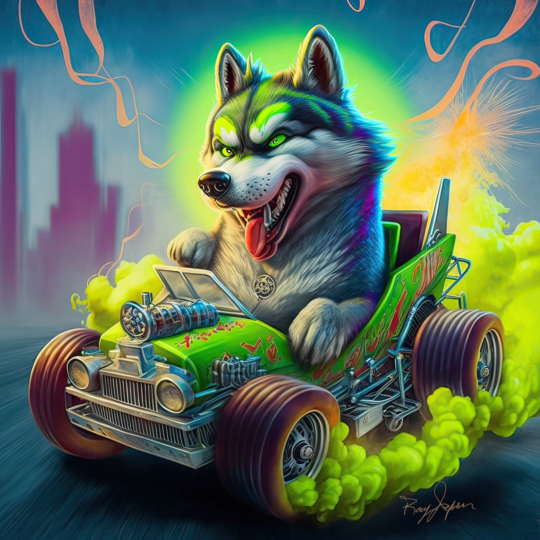 Screamin' Demon Malamute Image Digital Download - Etsy