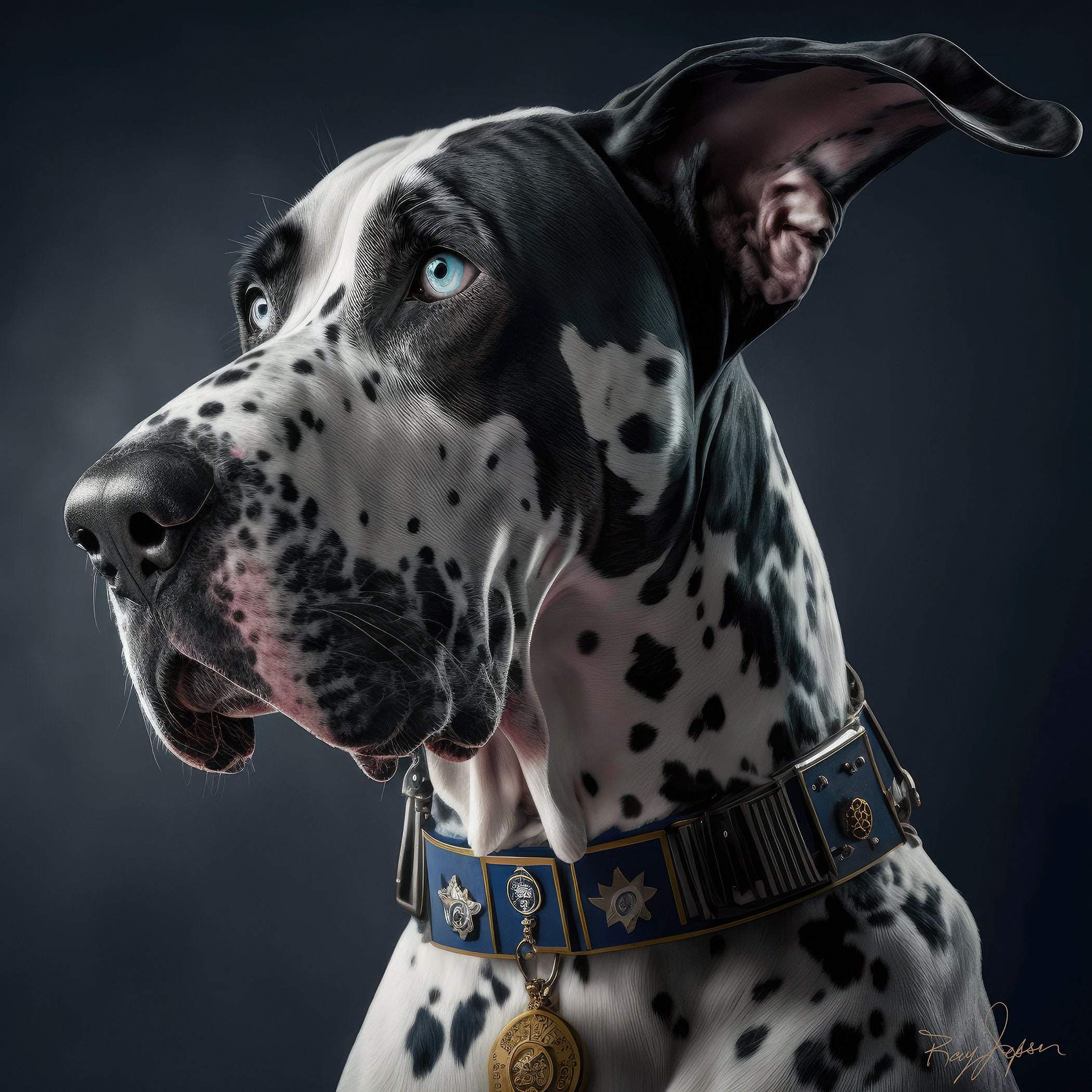 Beautiful Harlequin Great Dane Image - Digital Download - Etsy