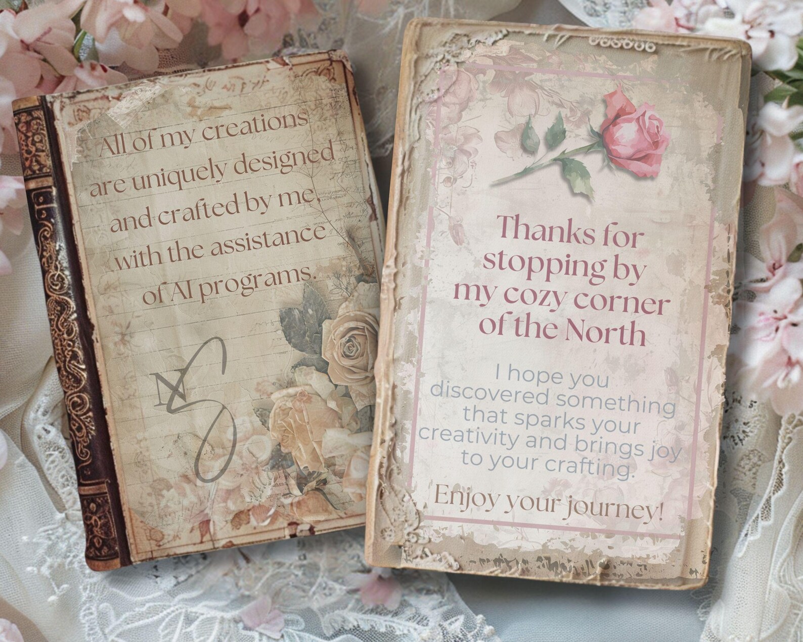 Haunted Blooms Junk Journal Pages, Vintage Gothic and Victorian ...