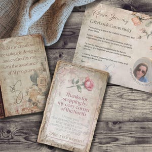 Frosty Friends Junk Journal Papers Christmas Digital Download Kit ...