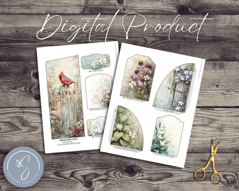 Scarlet Visitor Tall Gatefold Folio Kit for Any Cardinal or Bird Junk ...