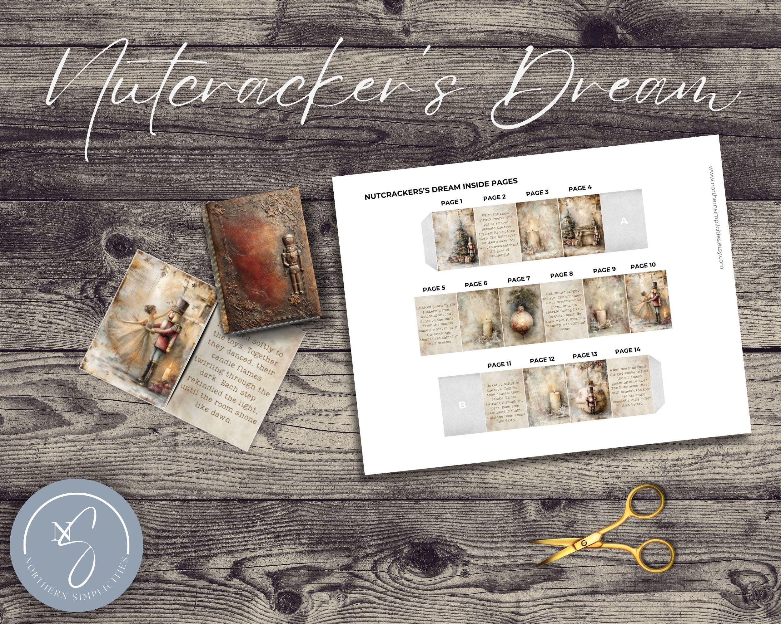 North Pole Mini Book Collection & Box Printable Mini Book Set, Vintage ...