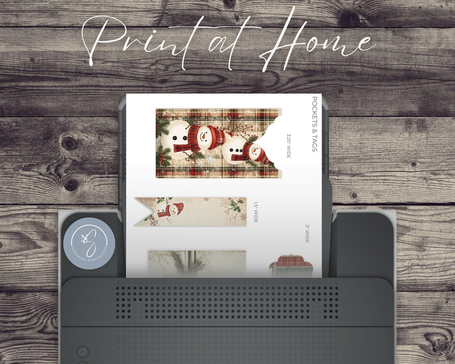 Frosty Friends Ephemera Snowman Junk Journal Kit, Christmas Printable ...