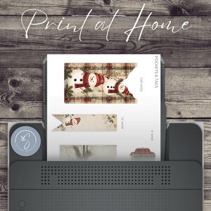 Frosty Friends Ephemera Snowman Junk Journal Kit, Christmas Printable ...