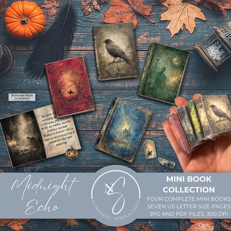 Halloween, Mini Books - Etsy
