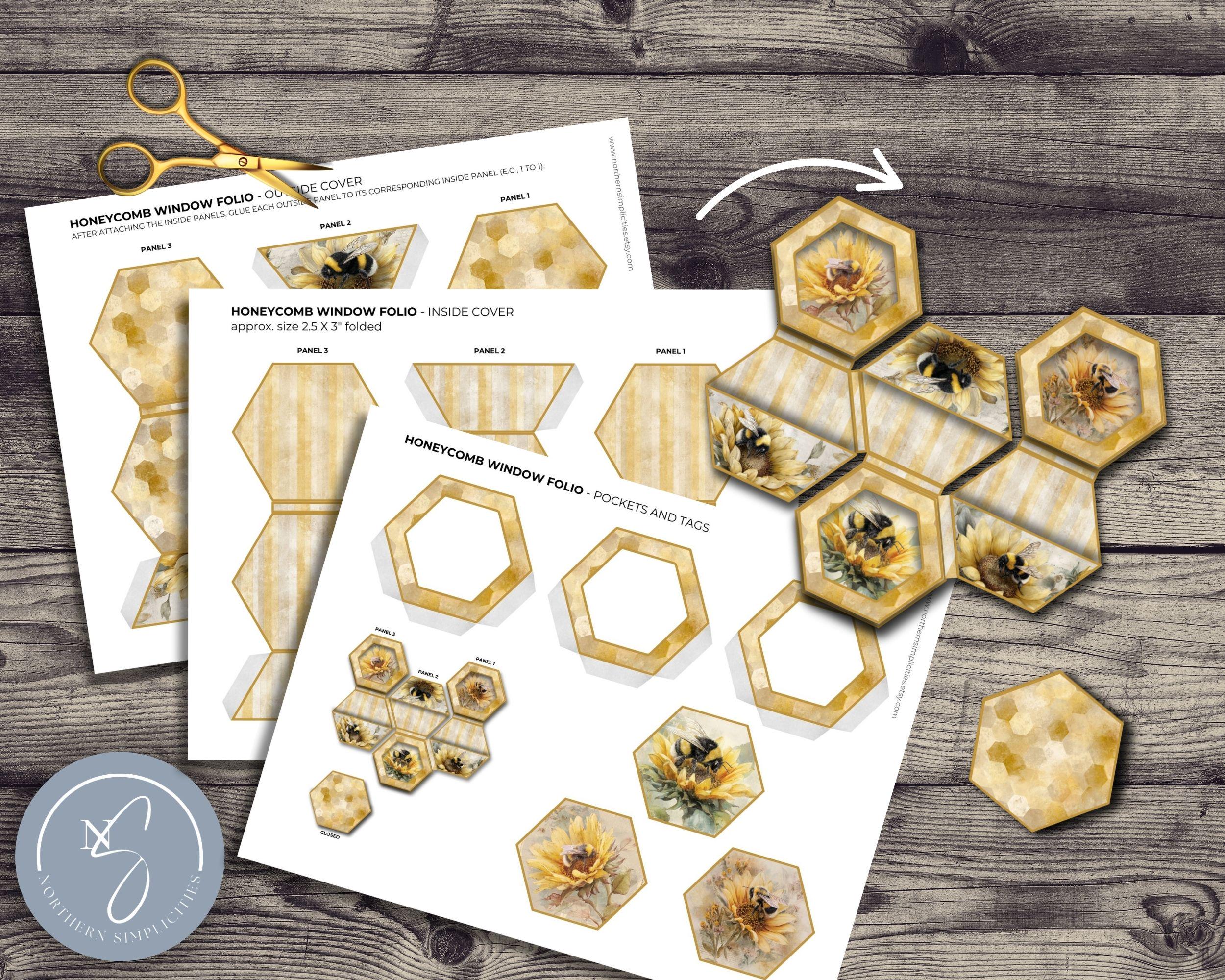 Honey Garden Pocket Folio a Bee Mini Junk Journal Kit With Loaded ...