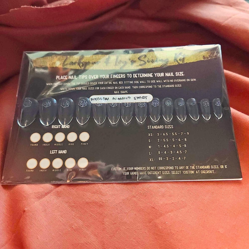 Apres Gel-x Sizing Kit for Almond Shape Fake Nails - Etsy