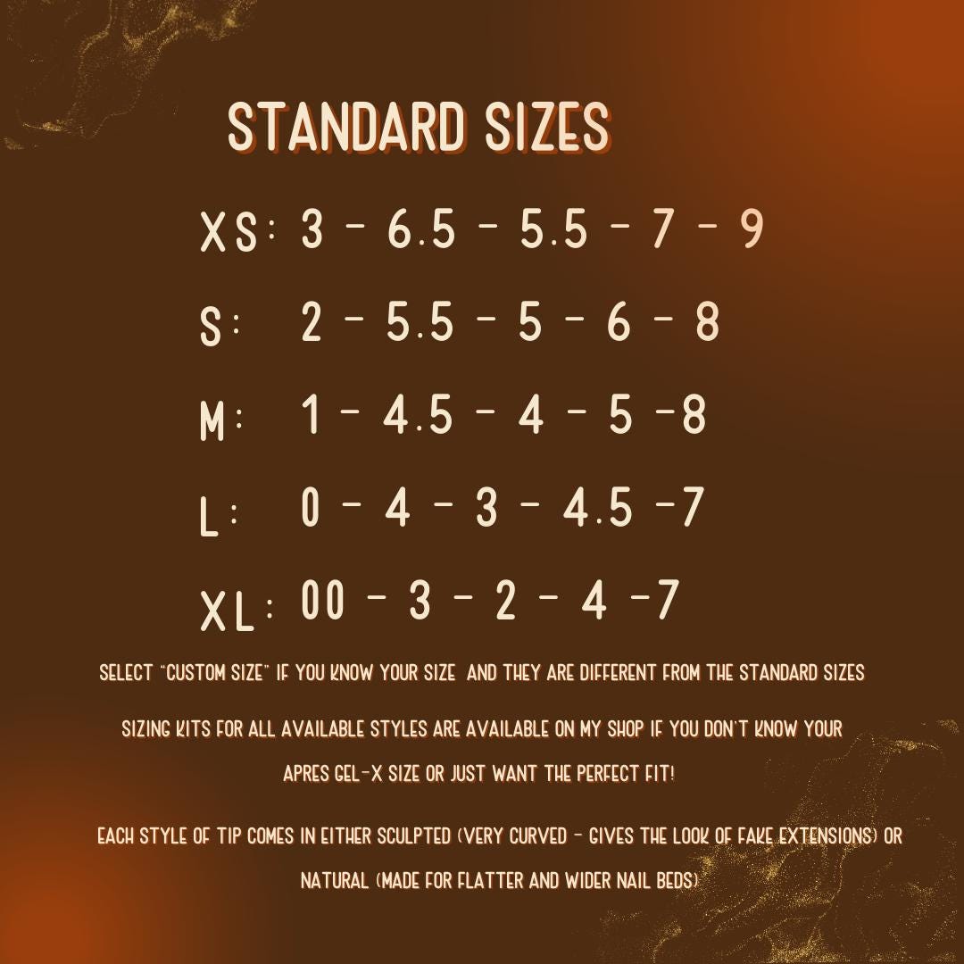 Apres Gel-x Sizing Kit for Round Shape Fake Nails - Etsy