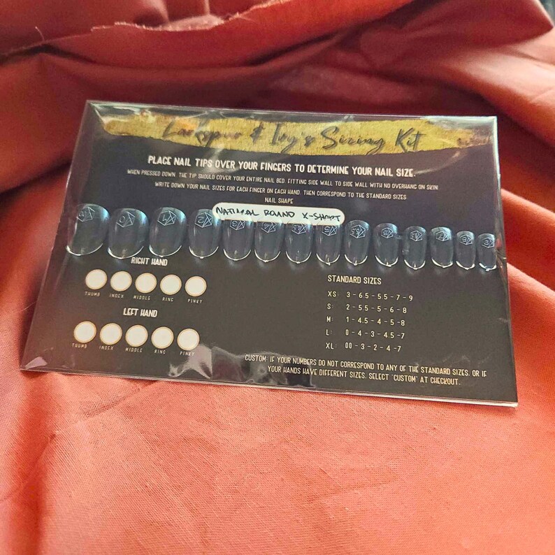 Apres Gel-x Sizing Kit for Round Shape Fake Nails - Etsy