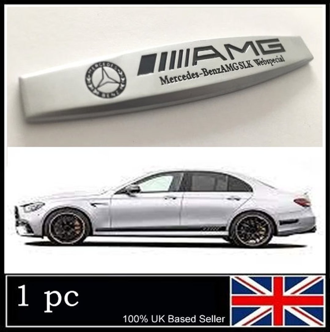 Mercedes Benz AMG Metal Side Emblem Badge Sticker SLK 250 350 - Etsy ...