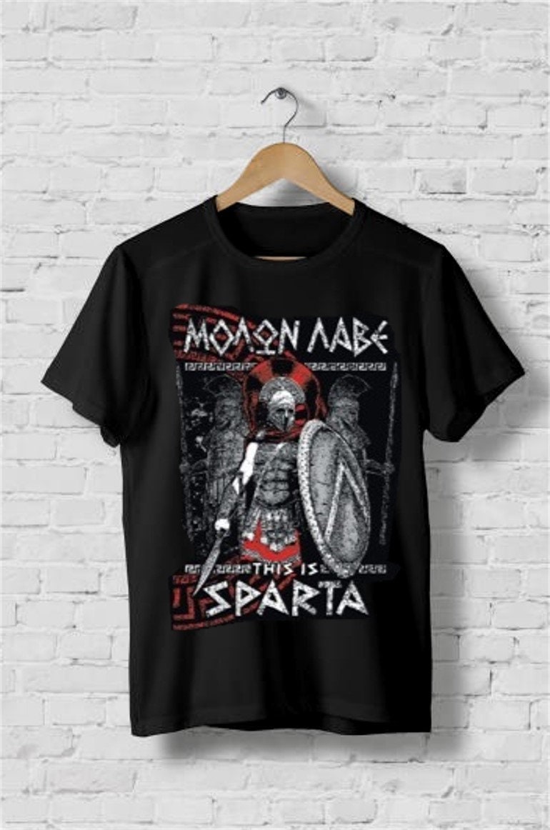 Molon Labe Spartan T-shirt, Greek Sparta Warriors, Greece Patriotic ...