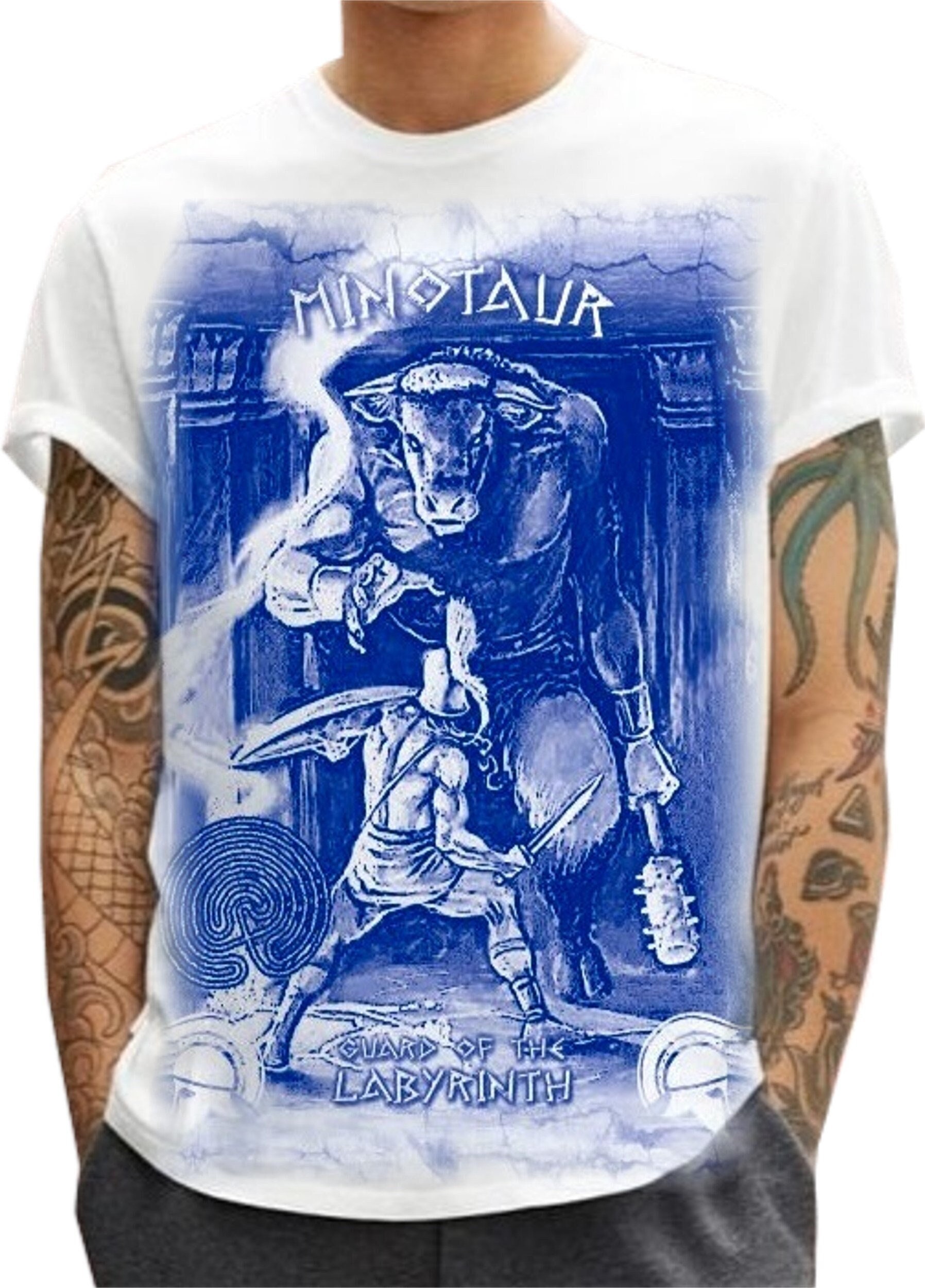 Minotaur Labyrinth Tattoo