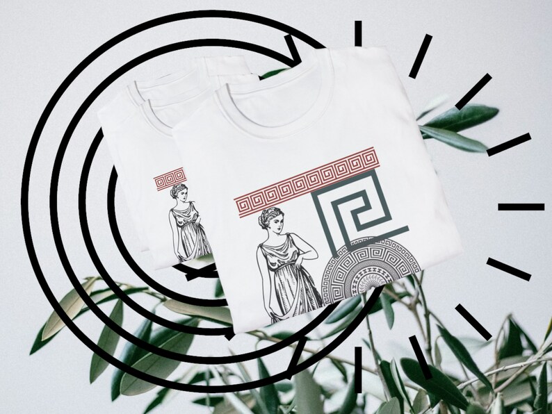 Greece Symbols, Hellenic T-shirt, History Lovers Tee, Greek Meander ...