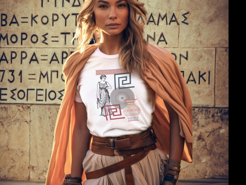 Greece Symbols, Hellenic T-shirt, History Lovers Tee, Greek Meander ...