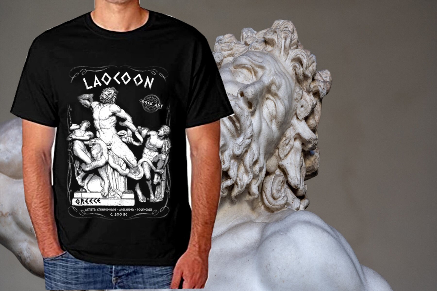 Laocoon and Sons T-shirt: Ancient Greek Art History Gift - Etsy