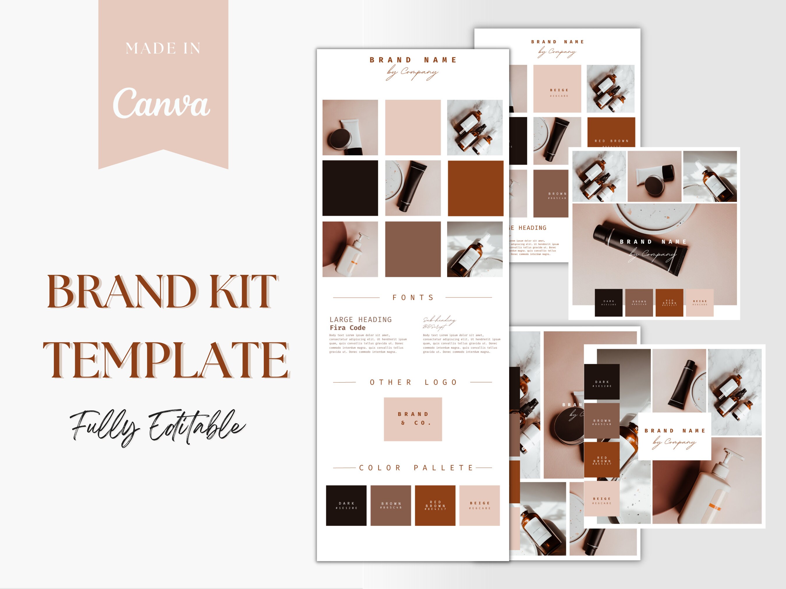 Canva Brand Kit Template| Brand Board Templates| Luxury Brand Branding ...