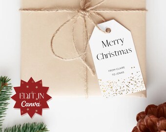 Christmas Pop It Gift Tag Holiday Teacher Gift Tags DIGITAL - Etsy