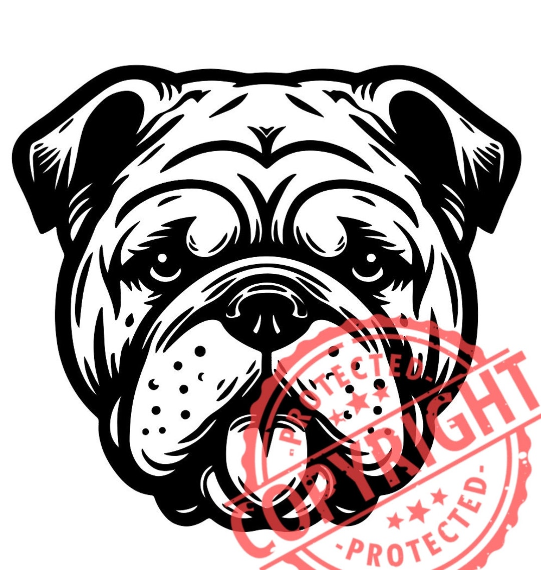Bulldog SVG - Etsy