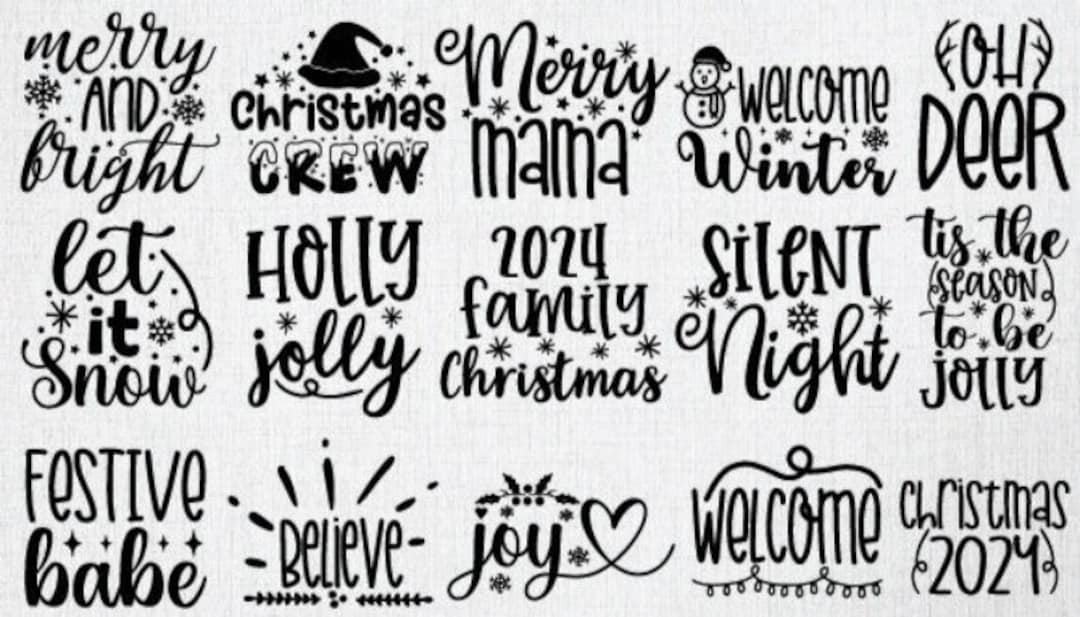 Christmas SVG Bundle - Etsy