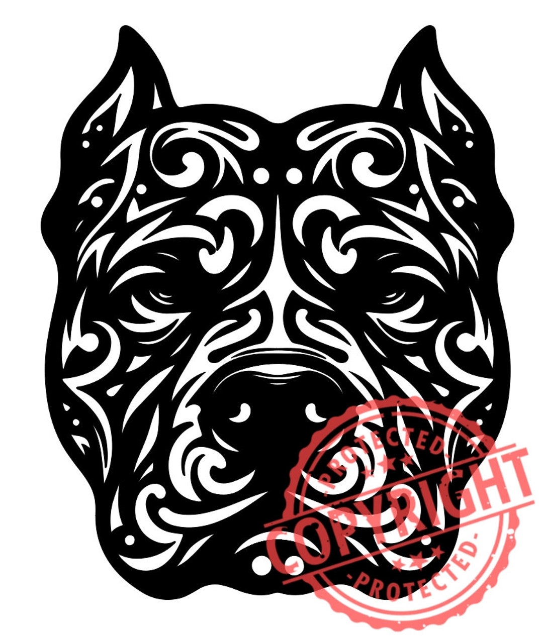 Pitbull SVG - Etsy