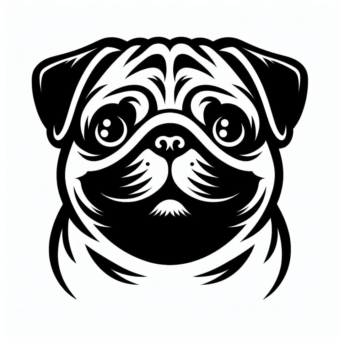 Pug SVG - Etsy