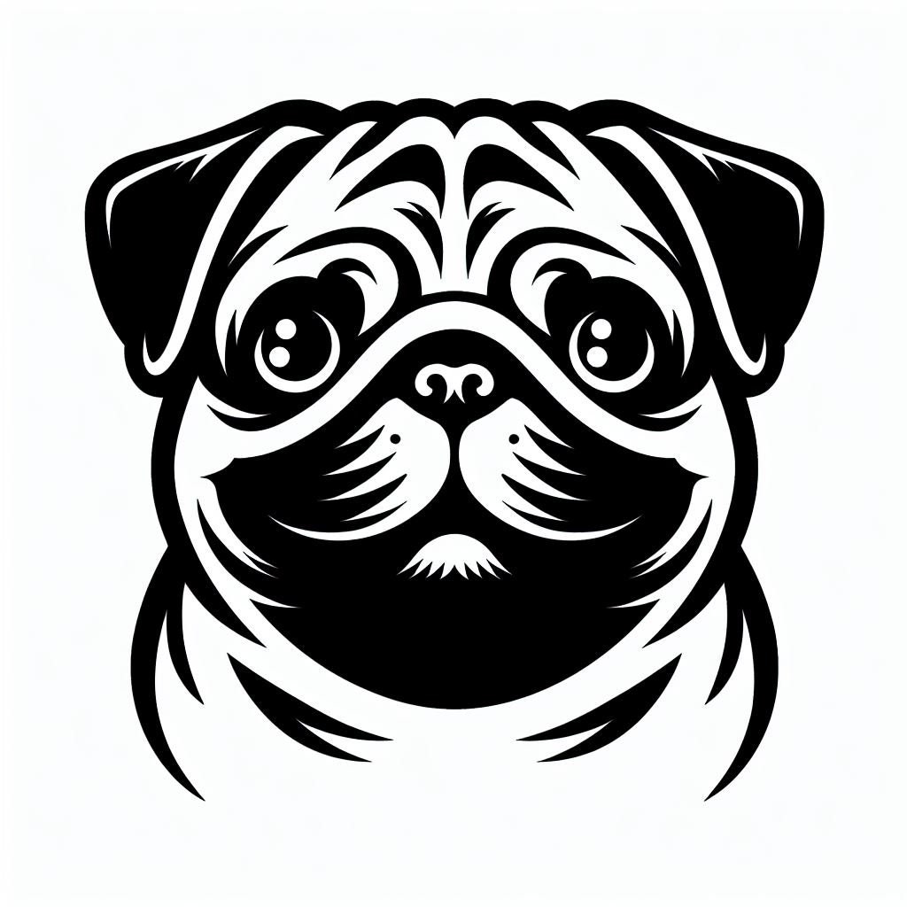 Pug SVG - Etsy
