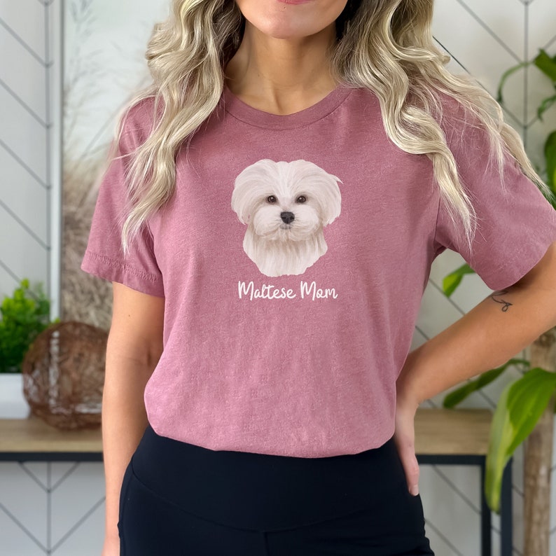 Maltese Mama, Maltese Mom Shirt, Maltese Dog Tee, Pet Owner, Maltese ...