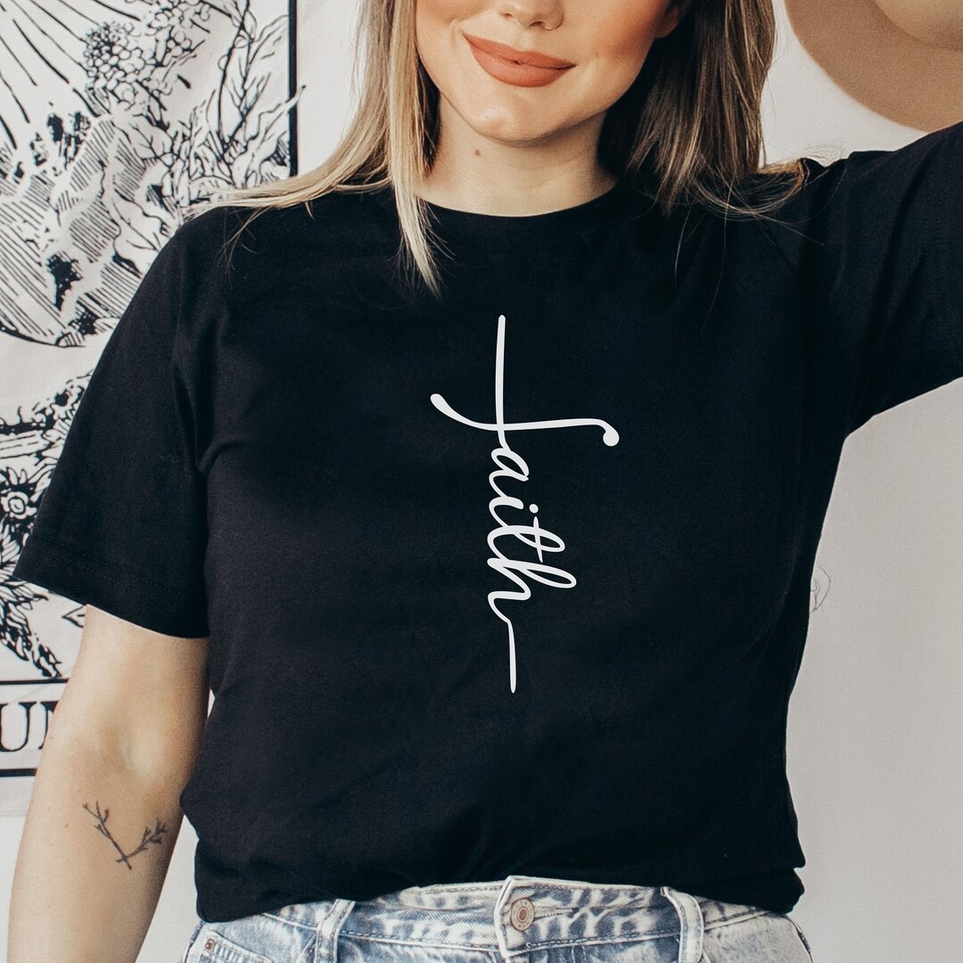 Vertical Cross Shirt, Inspirational Christian Shirt, Jesus Love Gift ...