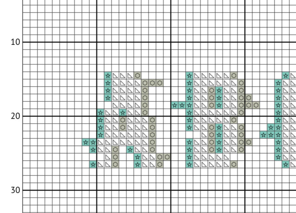 Glitch Alphabet | Cross Stitch Pattern, Pixel Alphabet Cross Stitch ...