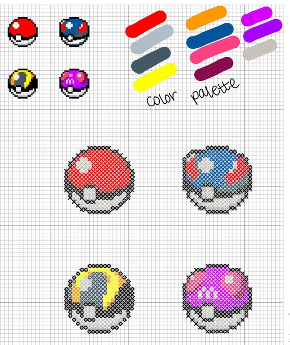 Pokeball Minecraft Blueprint