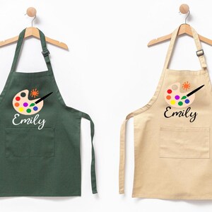 Color Palette Custom Apron, Workshop Paint Apron, Custom Painter Apron ...