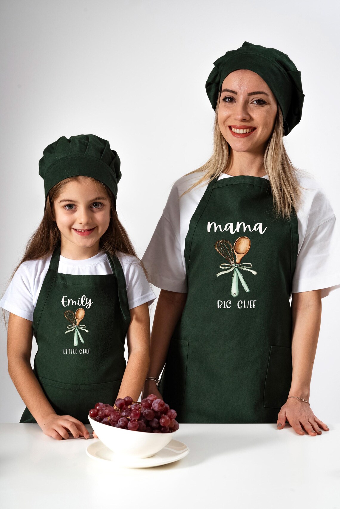 Personalized Kids Cotton Apron: Little Chef, Custom DTF Print Apron - Etsy