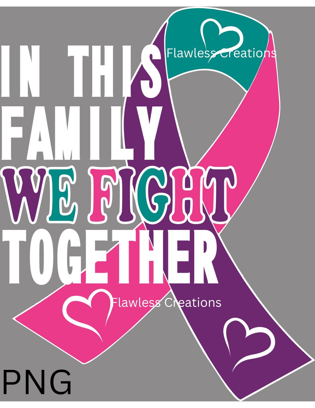 In This Family We Fight Together PNG Digital Image Transparent - Etsy