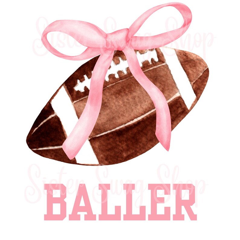 Coquette Football Baller Bow SVG Instant Download - Etsy