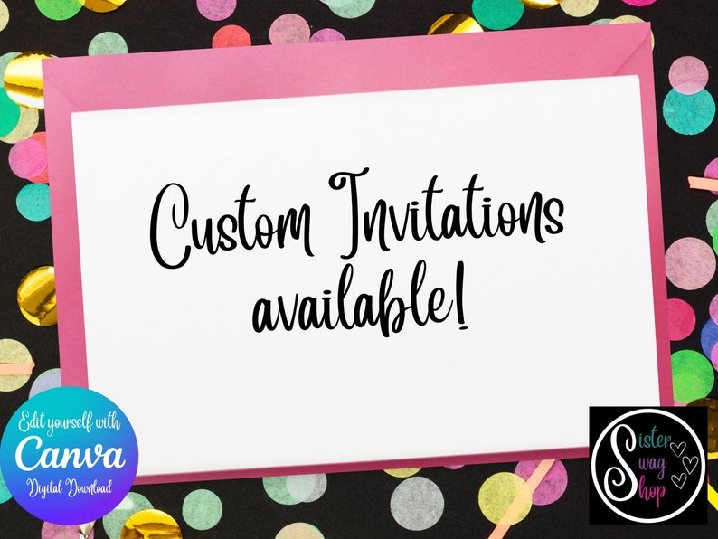 Custom Digital Invitations - Etsy