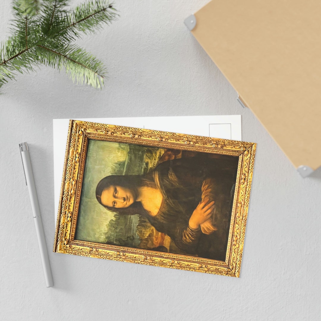 Mona Lisa Postcards - Etsy