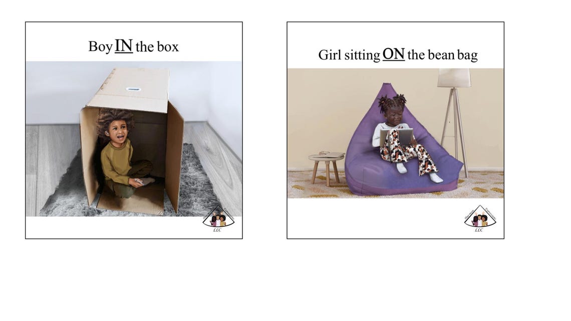 Prepositions Cards - Etsy