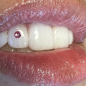 10pc Pink Tooth Gems 1.5mm %100 Swarovski Crystal - Etsy