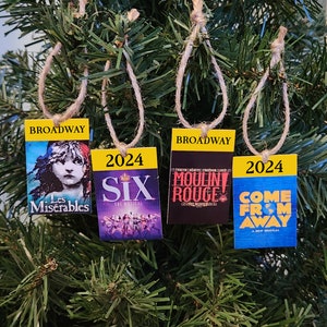 Broadway Program Ornaments (2" X 1.3") | Gift for Theater & Broadway ...