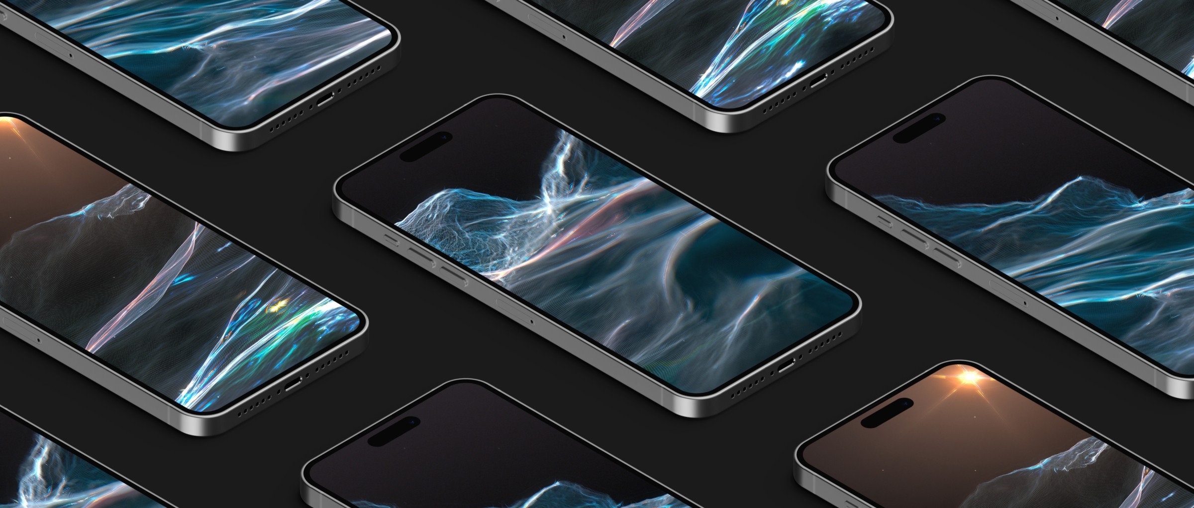Fractals Waves Wallpaper Monitor 7K Ultrawide-widescreen and Phones ...