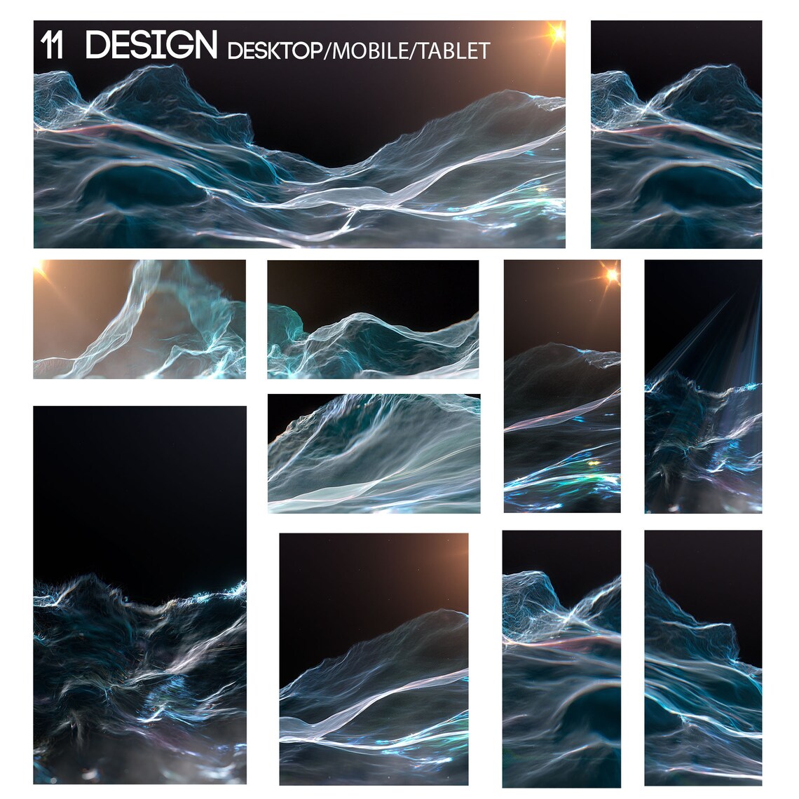 Fractals Waves Wallpaper Monitor 7K Ultrawide-widescreen and Phones ...