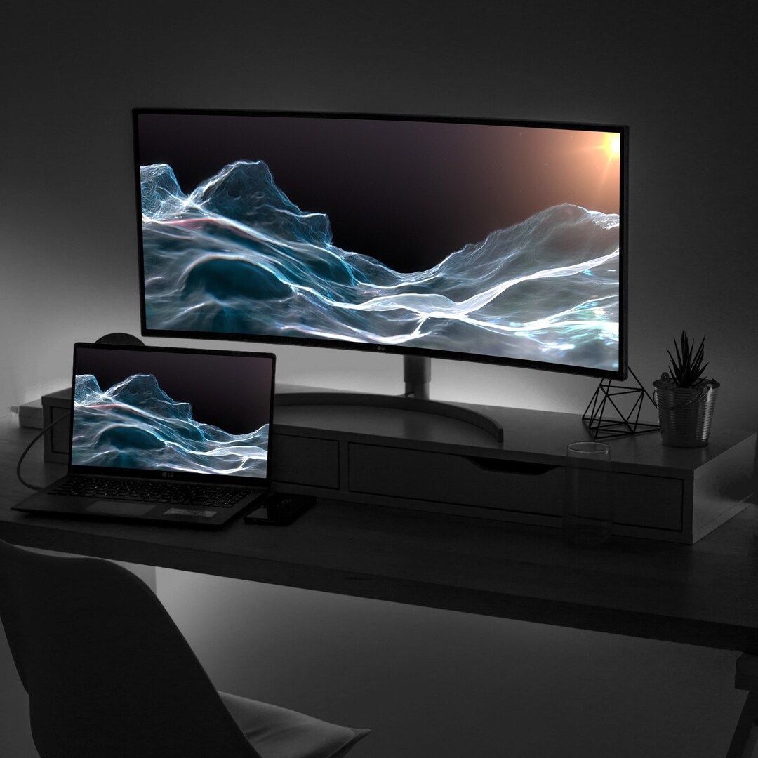 Fractals Waves Wallpaper Monitor 7K Ultrawide-widescreen and Phones ...