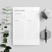 Minimalist and Aesthetic Printable Daily Planner | 1 Page| Instant ...
