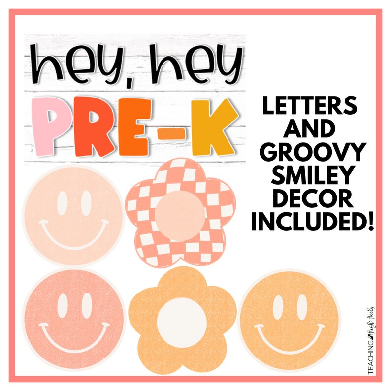 Pre-k Bulletin Board Kit | Classroom Decor Set | Door Decor | Calm ...