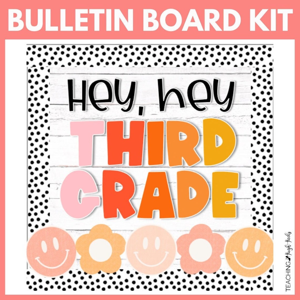 Third Grade Bulletin Board Kit | Classroom Decor Set | Door Decor ...
