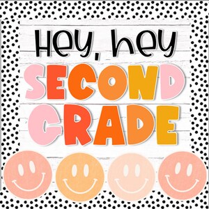 Second Grade Bulletin Board Kit | Classroom Decor Set | Door Decor ...