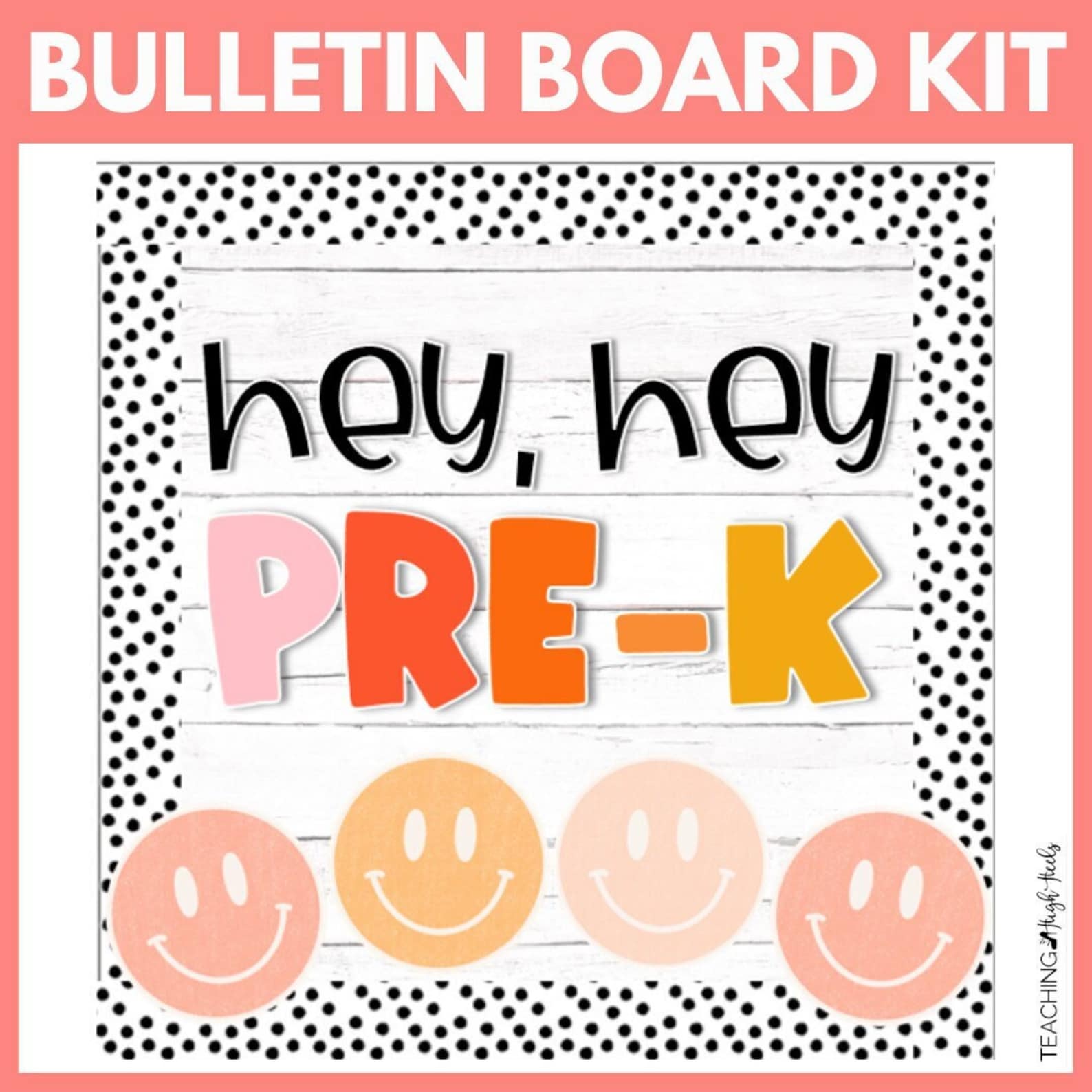 Pre-k Bulletin Board Kit | Classroom Decor Set | Door Decor | Calm ...