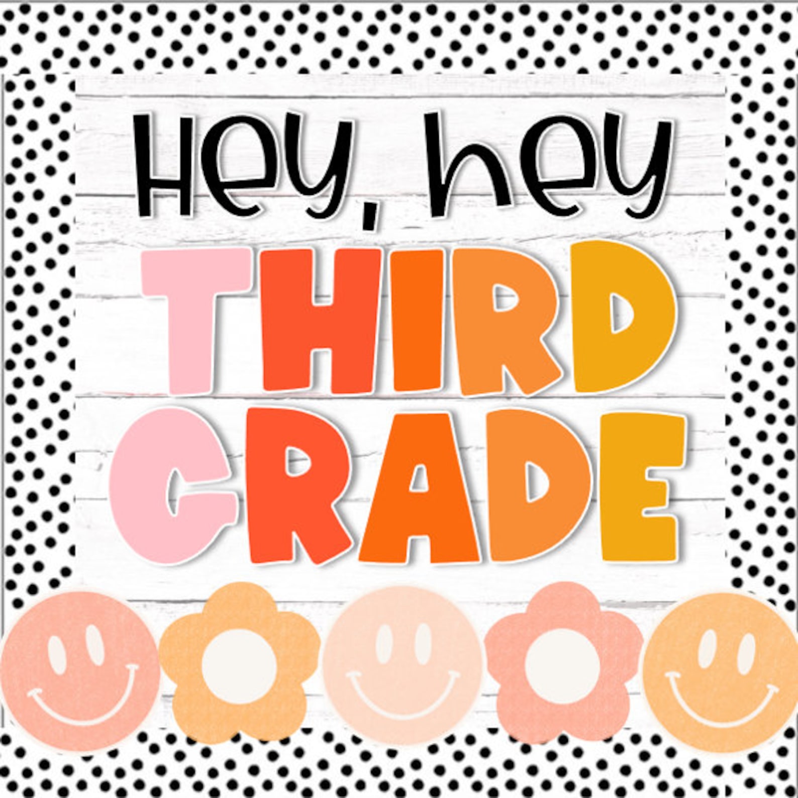 Third Grade Bulletin Board Kit | Classroom Decor Set | Door Decor ...