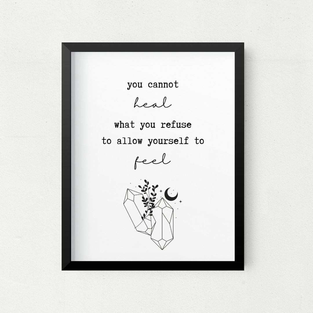 Mental Health Quote Poster, Inspiring Wall Art, Self Care Printable ...