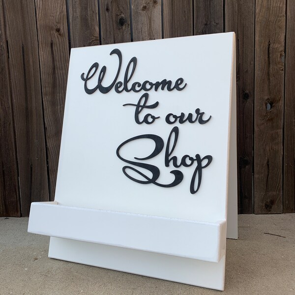 Welcome Sign With Flower Box - Etsy